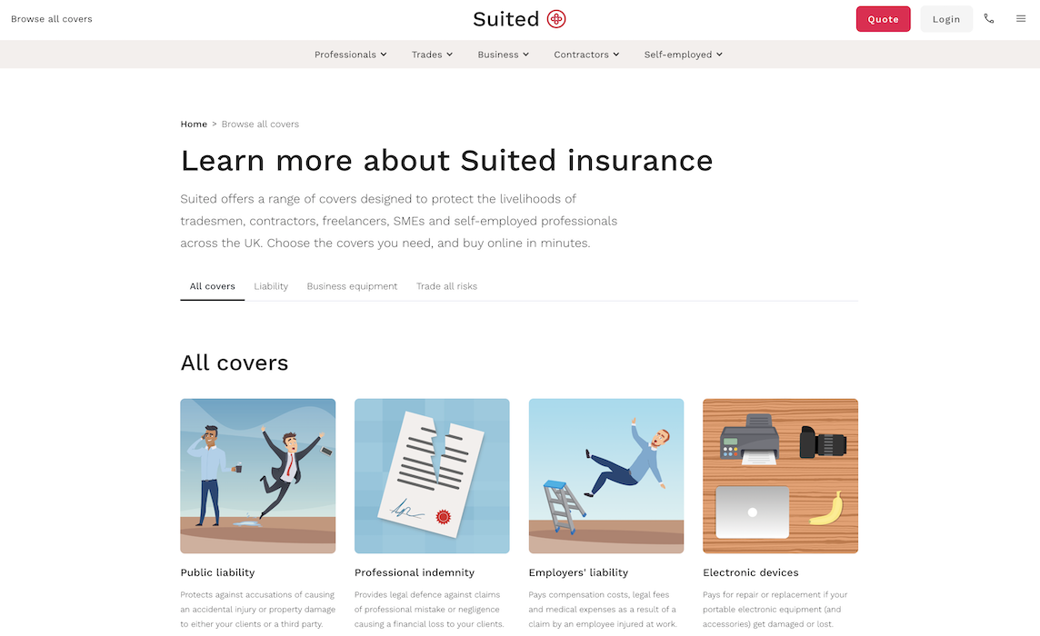 All Insurance Covers | Suited